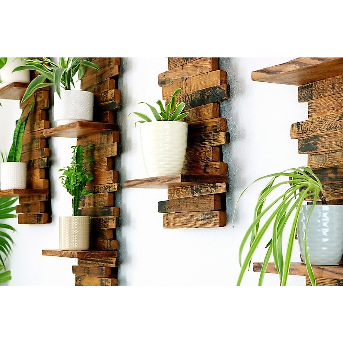 VOFMK Whiskey Barrel Plant Shelving (Large Double x2)