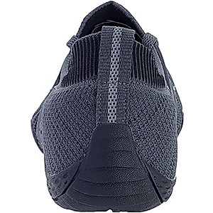 WHITIN Men's Trail Running Shoes Minimalist Barefoot Wide Width Toe Box Size 11 Gym Workout Fitness Low Zero Drop Sneakers Treadmill Free Dark Grey 44