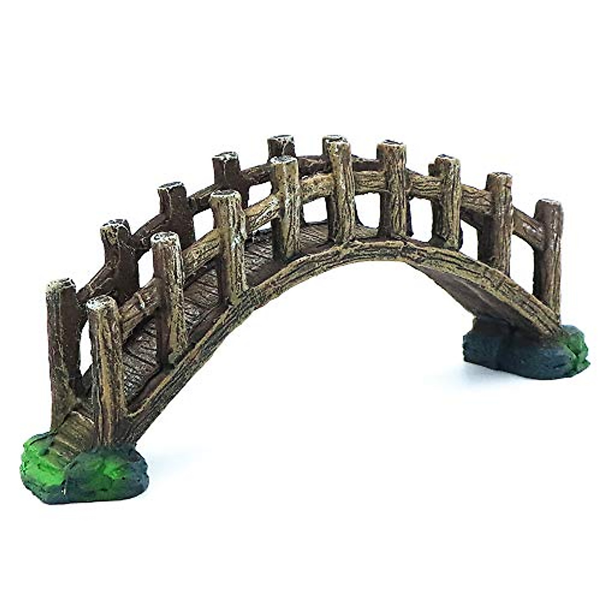 HRRIVE Fish Tank Arch-Bridge Drawbridge Rock Décor for Aquarium Landscape Decoration, Made of Resin, Pack of 1
