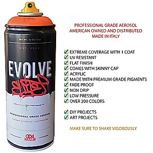 Evolve Elite 24 pack, Low Pressure - Assorted Colors - 12 oz Spray Paint Cans
