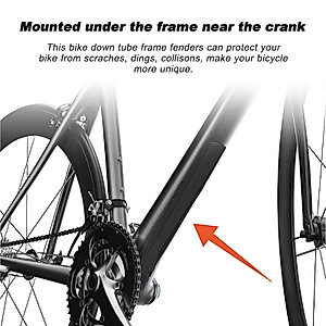 kingsea Bicycle Frame Guard, mountain bike Down Tube Frame Protector,road bike anti-collision protective plate,Protect from Collision and Scratch Protector