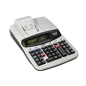 Victor Technology PL8000 Thermal Printing Calculator, Prompt Logic, Help Key, 8.0 Lines Per Second