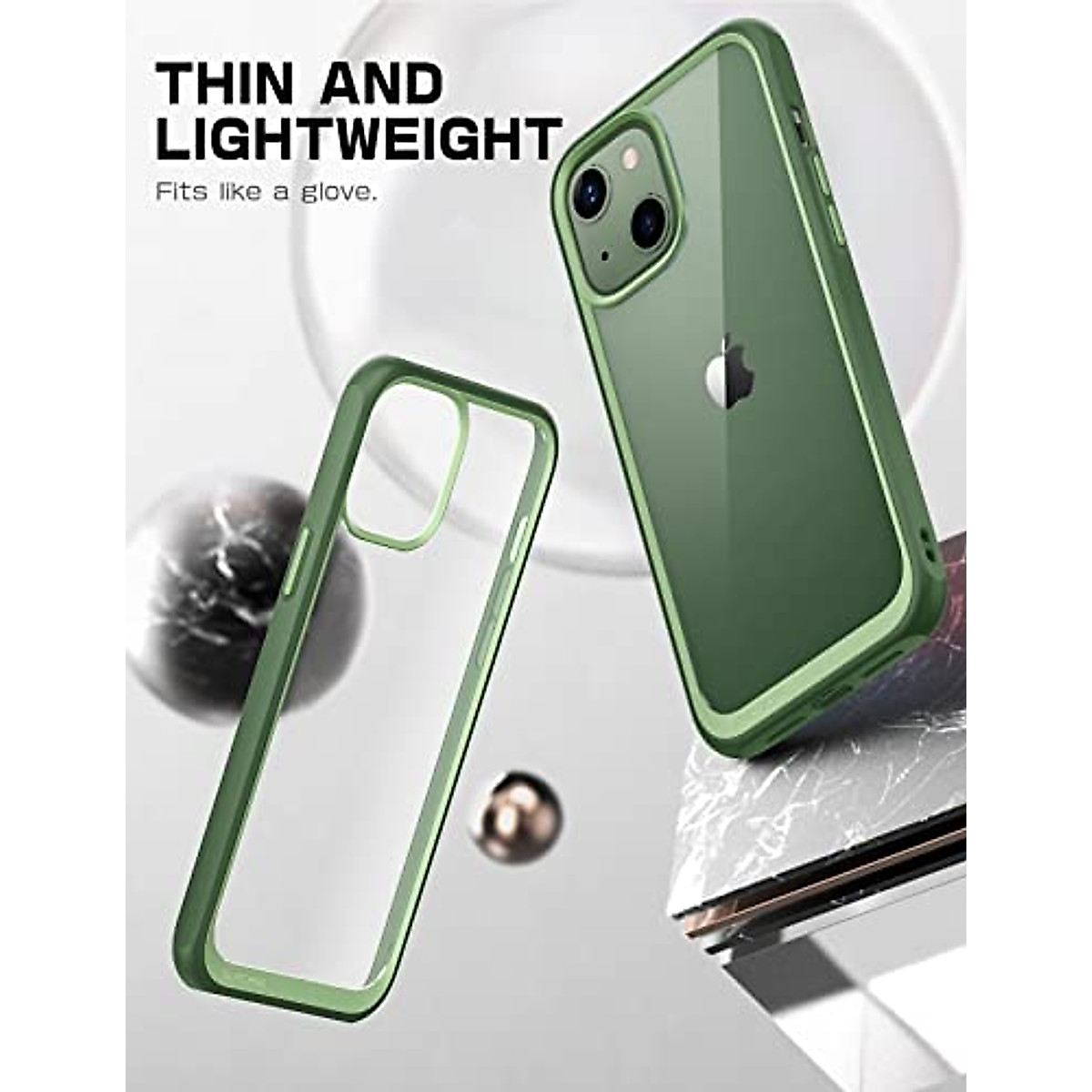 SUPCASE Unicorn Beetle Style Series Case for iPhone 13 (2021 Release) 6.1 Inch, Premium Hybrid Protective Clear Case (Jasper)