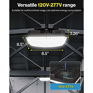 Sunco 6 Pack Square Canopy Light LED, Ceiling Commercial Outdoor, 40W, 5800 Lumens, 5000K Daylight, Dimmable (0-10V), Waterproof IP65, for Warehouse, Garage, Gas Station ETL/DLC