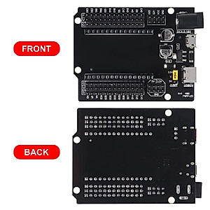 AITRIP 2 Sets ESP-WROOM-32 ESP32 ESP-32S Type-C USB Development Board Type-C USB CH340C WiFi+Bluetooth Ultra-Low Power Dual Core ESP32-DevKitC-32 ESP-WROOM-32 Expansion Board for Arduino