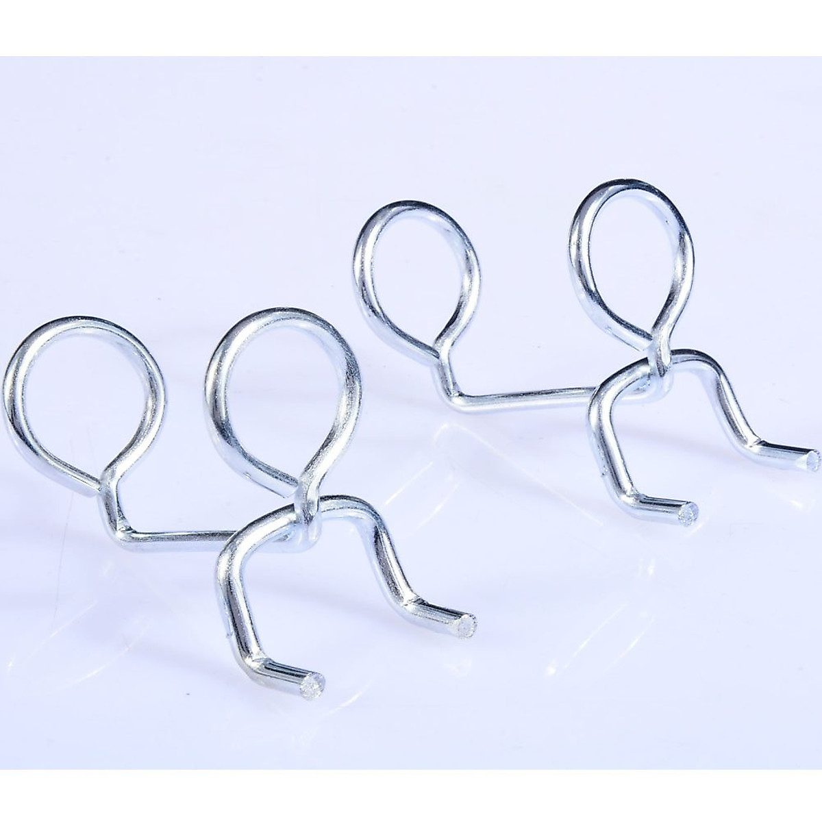 Rddconkit 20 pcs Ring Pegboard Hooks, Multi Ring Tool Hooks Storage Pegboard Pliers Rack Stainless Steel Pegboard Tool Utility Hooks Accessories Shelves for Garage Workshop Carport Basement