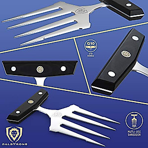 DALSTRONG Meat Shredding Claws - Multi-Use Shredding Tool - Lifting, Pulling, Handling Utensils - X2 - Premium HC Stainless Steel - G10 Handle - BBQ Meats & More