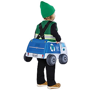Spirit Halloween Toddler Trash Truck Ride-Along Costume| One Size Fits Most | 3-D Halloween Outfit | Easy-To-Wear