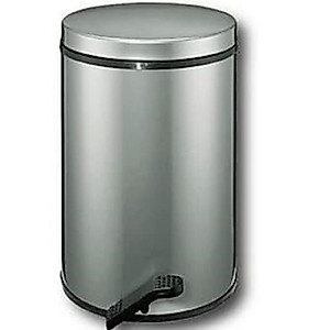 WESCO 117212-03 Pedal Bin & Plastic Liner, 3.8 gal (13 L)