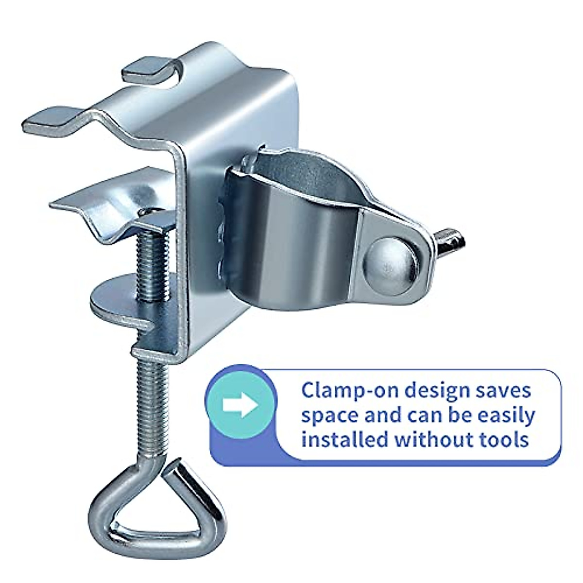 MOLIGOU Deck Umbrella Clamp, Parasol Holder Clip, Patio Balcony Umbrella Stand Clip, Mount to Railing