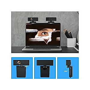 EACH AutoFocus Full HD Webcam 1080P with Privacy Shutter - Pro Web Camera with Dual Digital Microphone - USB Computer Camera for PC Laptop Desktop Mac Video Calling, Conferencing Skype YouTube