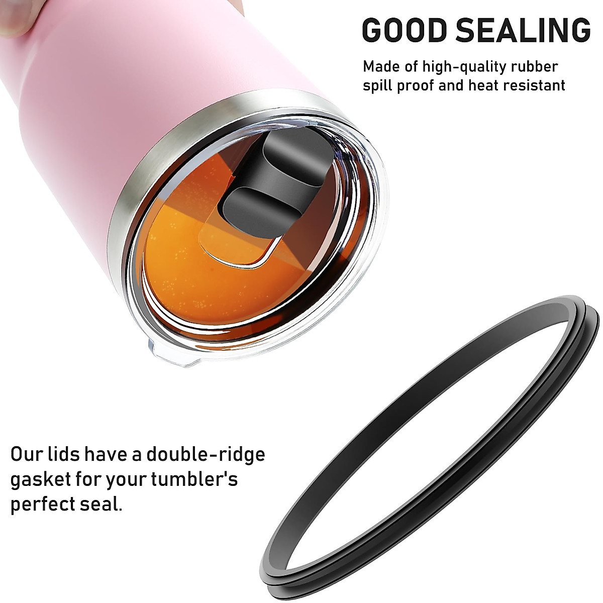 Banzk 30 oz Tumbler Lid, with Magnetic Slider Switch Replacement Lids Compatible for YETI 30 oz Tumbler, 14 oz Mug and 35 oz Straw Mug, New Upgrade Travel Spill Proof Cup Lids Covers, BPA Free