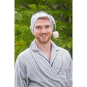 Lee Valley, Ireland - Men's Night Cap (LV2 Blue Ivory Stripe)