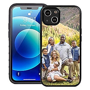 Guard Dog Custom iPhone 13 Case – Custom Photo – Make Your Own Protective Hybrid Case (Black/Black)