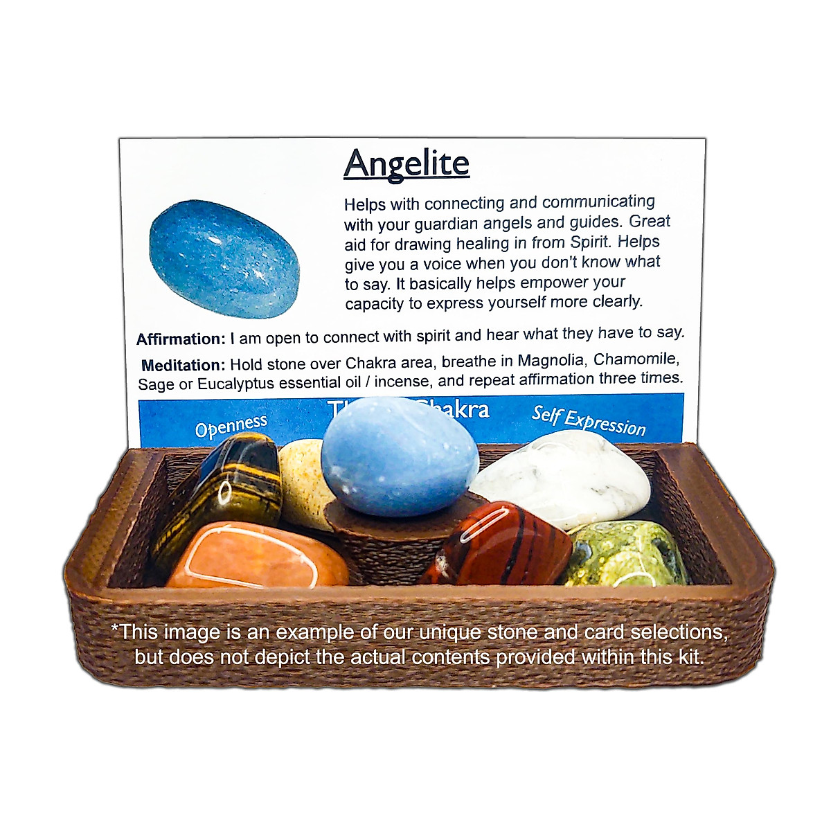 Pocket Chakra Altar Kit with Crystals and Cards (19 Pc): Portable Chakra Healing Collection for Meditation, Spiritual Growth, and Mindfulness