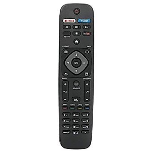 Replacement Remote Control for 43PFL5602/F7 50PFL5601/F7 50PFL5602/F7 55PFL5901/F7 55PFL5601/F7 55PFL5402/F7 65PFL5602/F7 Philips Smart TV