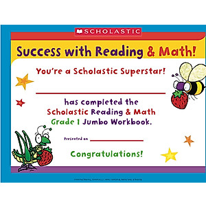 Reading & Math Jumbo Workbook: Grade 1