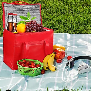 LABRIMP 4pcs Insulation Bags Insulated Thermal Bags Food Bag Freezer Shopping Bags Insulated Thermal Bags for Cold Food Insulated Bag Cooler on Wheels Warmer Bags Non-Woven Fabric