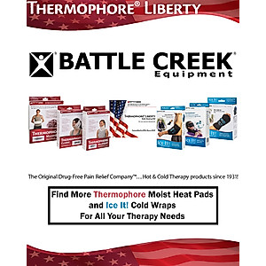 Assembled in The USA- Thermophore Liberty Plus - Moist Heating pad for Arthritis, Back, Neck, Shoulder Pain and Cramps Relief - Electric with auto Shut Off, Large 14" x 27"