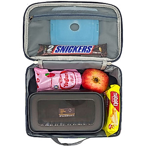 Kulle Lunch Box for Boys,Insulated Lunch Bags for Women/Men,Washable Lunch Box for Men and Reusable Lunch Boxes for School, Work, Picnic or Travel,Astronaut Shark Camo Space(Dinosaur)