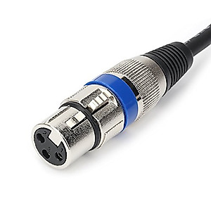Disino XLR to 3.5mm (1/8 inch) Stereo Microphone Cable for Camcorders, DSLR Cameras, Computer Recording Device and More - 5ft