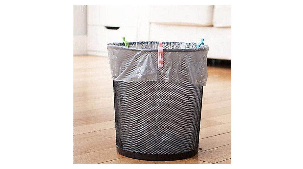 Onsinic 6pcs Bin Bag Clips for Easy Kitchen Waste Management