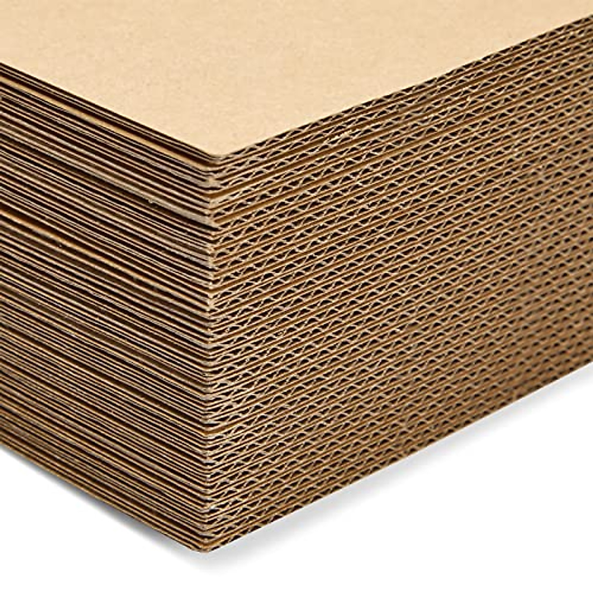 200 Pack 5x7 Corrugated Cardboard Sheets for Mailers, Flat Packaging Inserts for Shipping, Mailing, Crafts, 2mm Thick