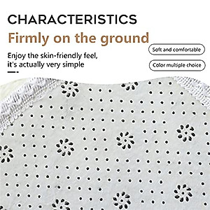 MOONASE Bathroom Rugs Set 3 Pieces Ultra Soft Non Slip and Absorbent Chenille Bath Rugs Machine Washable for Tub, Shower, Bathroom (Pink) (fdgfhgh)