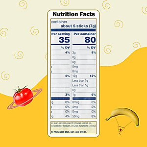 Earth's Best Organic Baby Food, Dissolvable Teething Food for Babies 6 Months and Older, Strawberry Banana Teething Snack, .56 oz Pack (Pack of 5)