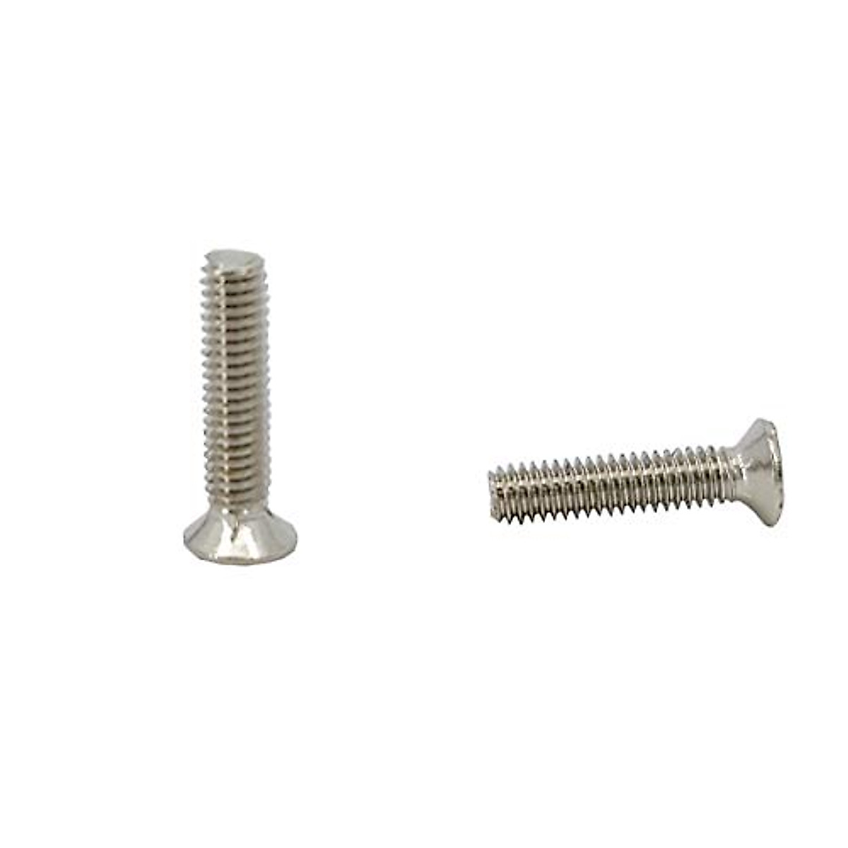 FixtureDisplays® 100PK M4 X 22mm Pitch 0.7mm - Phillips Flat Head Machine Screw (Countersunk) Carbon Steel Nickel Plated Cross Recessed 302232-NPF