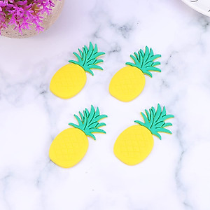Garneck Refrigerator Magnets 10pcs Fridge Magnets Fruit Refrigerator Magnet Sticker Office Magnet Fruit Fridge Magnet (Pineapple) Cute Fridge Magnets