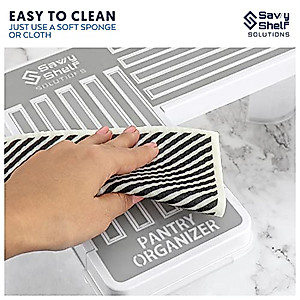 Savvy Shelf Adjustable Pantry & Can Storage Organizer - Storage Kitchen Cabinet Organizer - Pantry Organization & Storage Can Organizer for Pantry & Cupboard