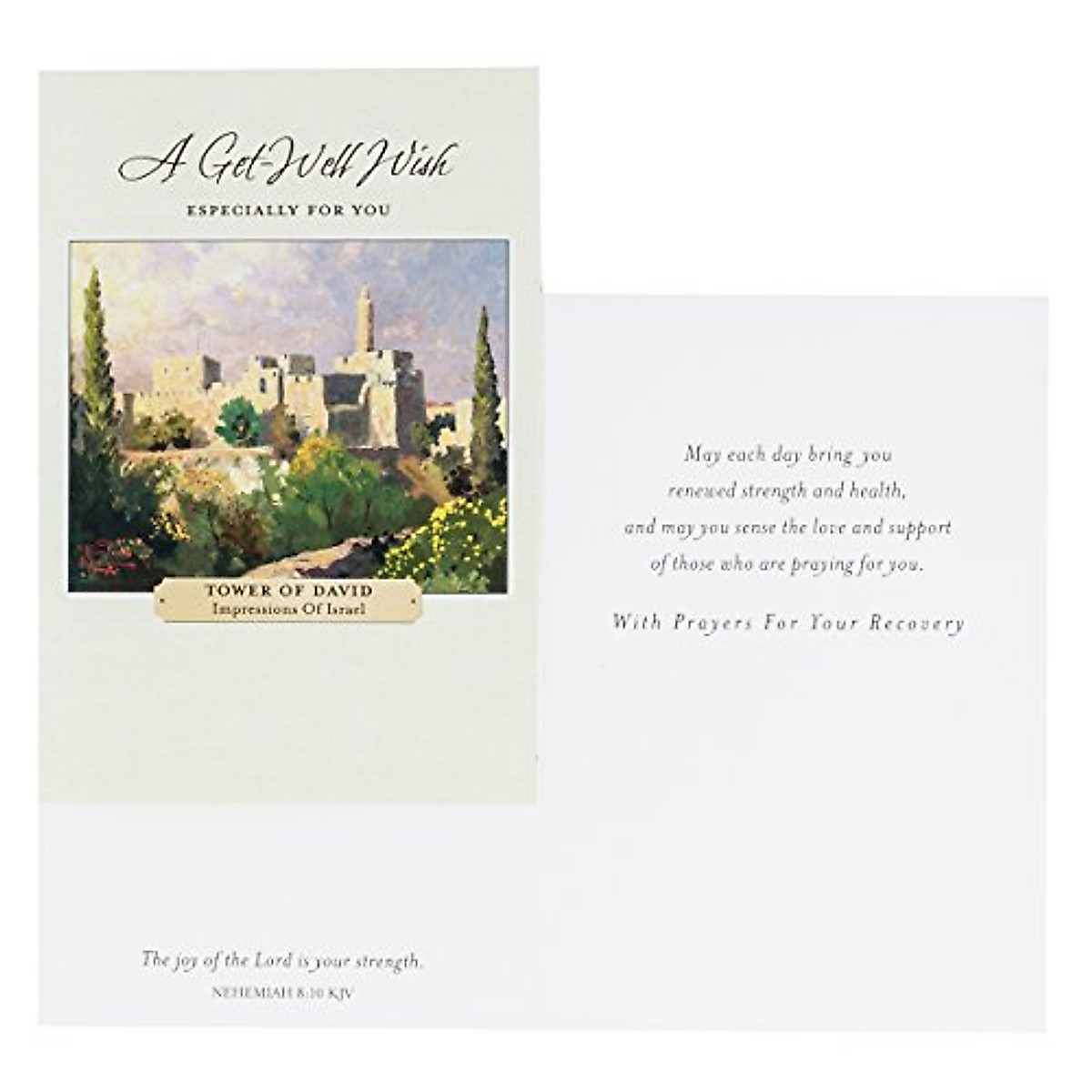 DaySpring Thomas Kinkade - Get Well - Inspirational Boxed Cards - God's Strength - 74869