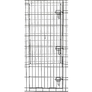 Amazon Basics Foldable Metal Exercise Pet Play Pen for Dogs, Single Door, 60 x 60 x 48 Inches, Black