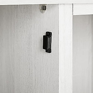 Crosley Furniture Camden TV Stand for 50+ inch TVs, Entertainment Center with Adjustable Storage Shelves, Whitewash