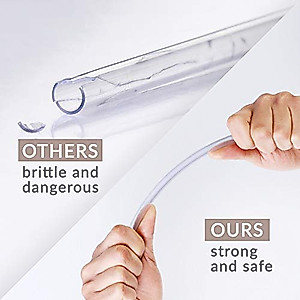 Cupture Classic 12 Insulated Double Wall Tumbler Cup with Lid, Reusable Straw & Hello Name Tags - 16 oz, Bulk Pack (Clear)