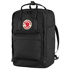 Fjallraven Women's Kanken Laptop Backpack 17", Black, One Size