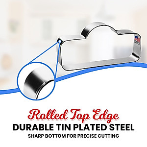 Street Sign Plaque Cookie Cutter 4.5 Inch - Made in the USA – Foose Cookie Cutters Tin Plated Steel Street Sign Plaque Cookie Mold