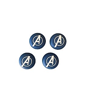 Esports Discounts Marvel Comics Controller Thumb Grip Silicone Caps Compatible for Playstation PS5 PS4 PS4 Pro Slim PS3 PS2 Xbox One Series S X Switch Pro Controller - Avengers - Two Controller Pack