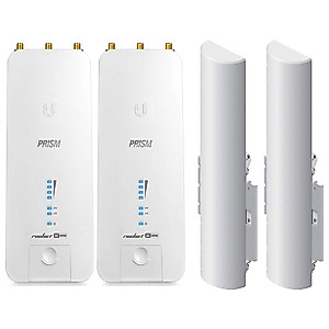 RP-5AC-GEN2 (2Pack) 5GHz Rocket ac Gen2 airPrism AC Radio BaseStation RF Filtering Technology PtP/PtMP + AM-5G16-120 (2Pack) AirMAX 5 GHz 2x2 MIMO 120 Degree Sector Antenna