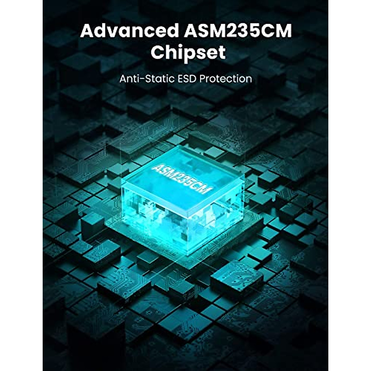 UGREEN USB C Hard Drive Enclosure for 2.5" SATA SSD HDD Aluminum USB C to SATA Adapter USB 3.1 Gen 2 Support UASP SATA III Compatible with MacBook Pro Air WD Seagate Toshiba Samsung Hitachi