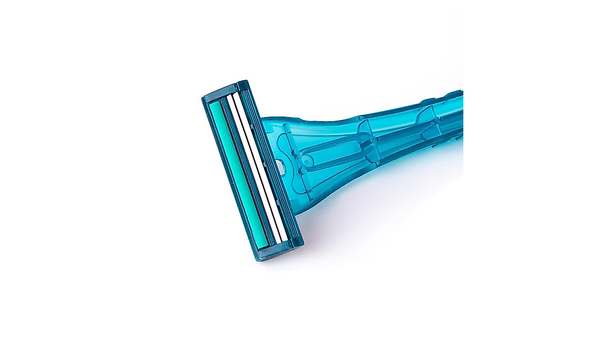 Bulk 100 Disposable Razors - Individually Wrapped for Travel & Hotels