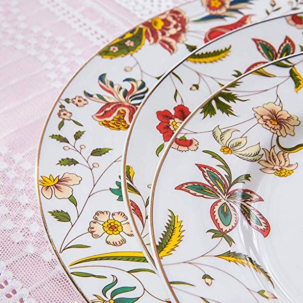 High-End Dinner Set,Ceramics Dinner Sets, Cereals Bowl & Soup Pot & Plate | 56 Pieces Bone China Porcelain Dinnerware Set for Wedding Gifts and New Year