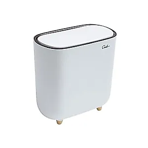 Trash Can 12L Trash Can Household Gap Narrow Trash Bin Bathroom Kitchen with Lid Garbage Can Living Room Paper Basket Trash Can Wastebasket