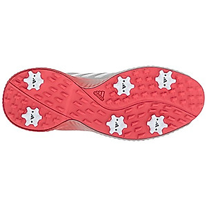 adidas Women's Response Bounce Golf Shoe, grey two ftwr white/real coral s, 8.5 Medium US