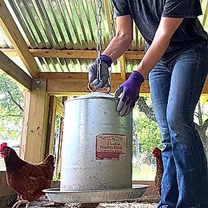 Wells Lamont 3 Pair Pack Women’s Gardening Gloves | PU Coated Grip Work Gloves| Each Pack Includes Pink, Green, Purple | Medium (413MF)