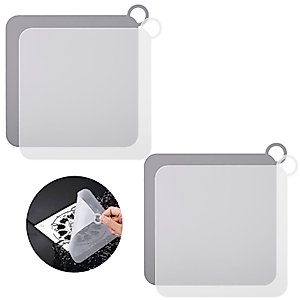 4PCS Shower Drain Cover 5.9 Inch Silicone Floor Drain Cover Silicone Floor Drain Anti-Odor Mat, Bathtub Drain Cover Silicone Kitchen Bathroom Bath Tub for Bathtub Kitchen Laundry Sink Accessories