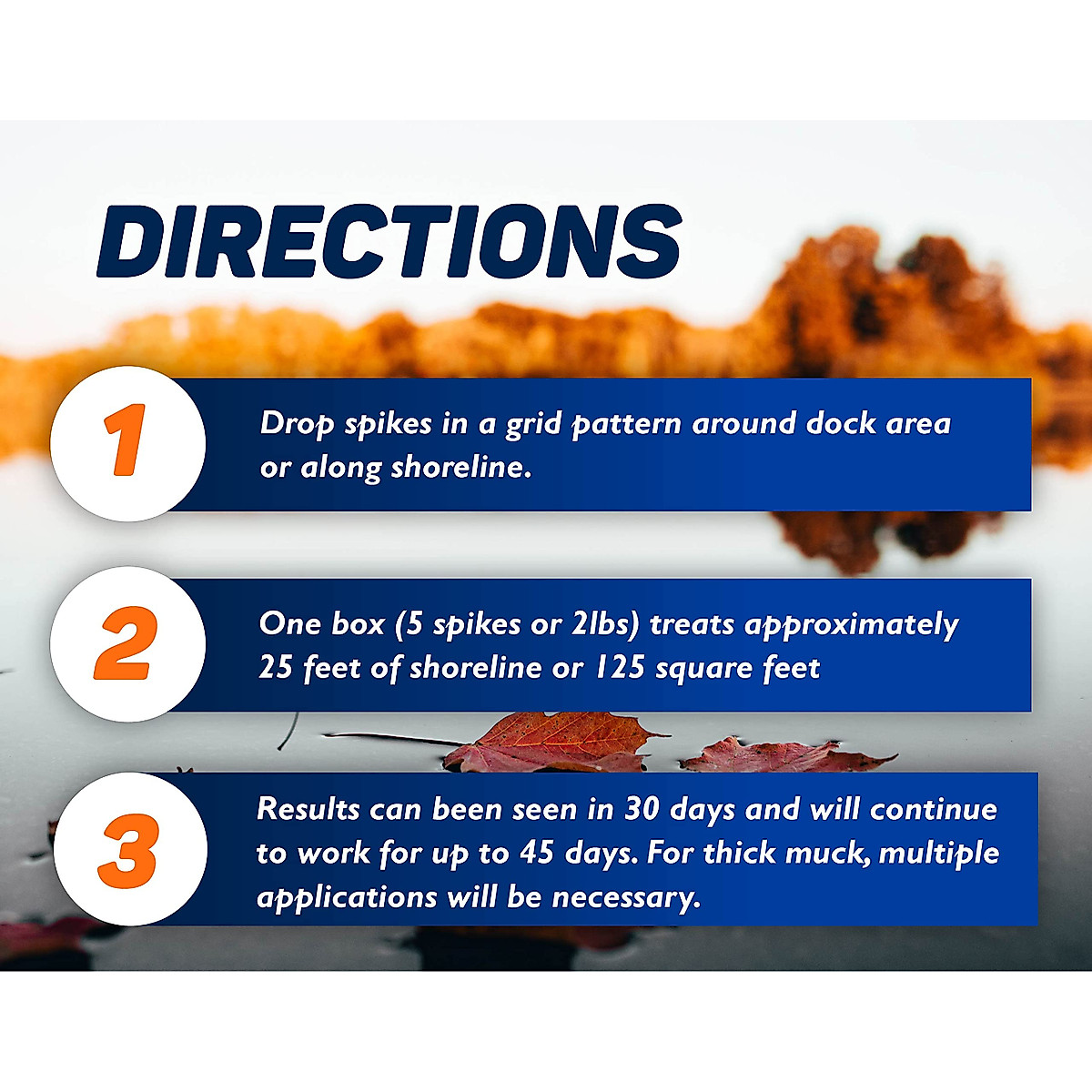 Muck Doctor, 5 Biological Spikes to Reduce Muck, Perfect for Beach Fronts, Lake Docks and Swimming Areas