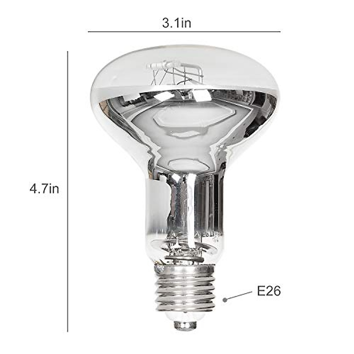 WACOOL Reptile Heat Lamp UVA UVB Reptile Light All in One, Simulated Full Spectrum Basking Sunlight Bulb for Reptile Amphibian Tortoise Snake Gecko Bearded Dragon Use + UVB Sensor Card 1PC