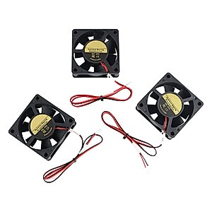 FYSETC 3D Printer Parts Vorn 2.4 R2 Fan 6020 Bottom Cooling Fan 24V 60x60x20mm Hydraulic Bearing Brushless Fan with Cable 400mm High Wind Speed Compatible with Vorn 2.4 R2 - Pack of 3